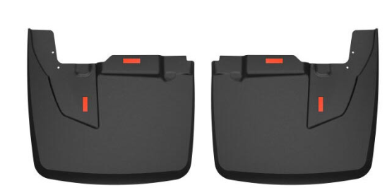 Husky Liners Black Custom Molded Dually Rear Mud Guards - MDDP