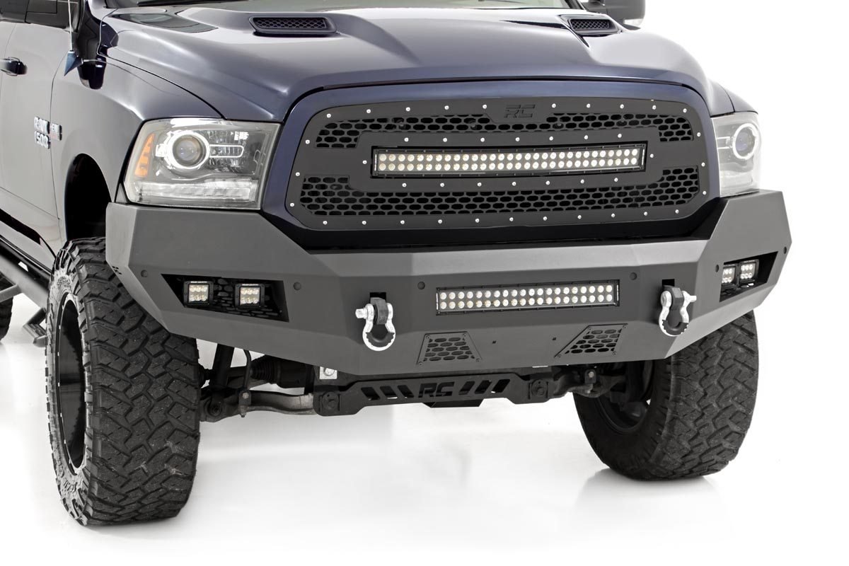 Rough Country RAM Heavy-Duty Front LED Bumper 13-18 1500 - MDDP